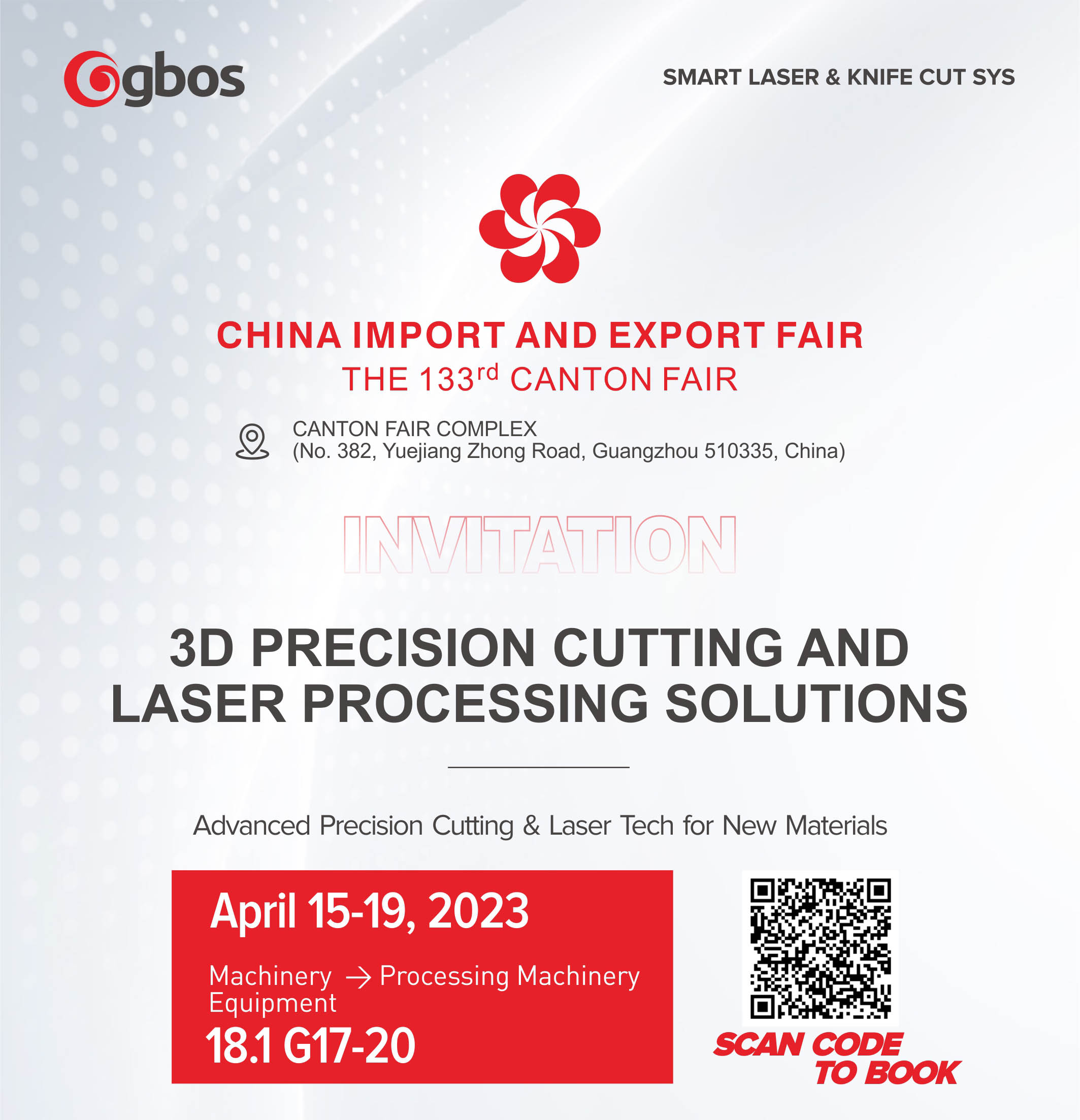 2023 Canton Fair Invitation From GBOS GBOS CUTTER Digital Knife 2023 Canton Fair Invitation From GBOS GBOS CUTTER Digital Knife